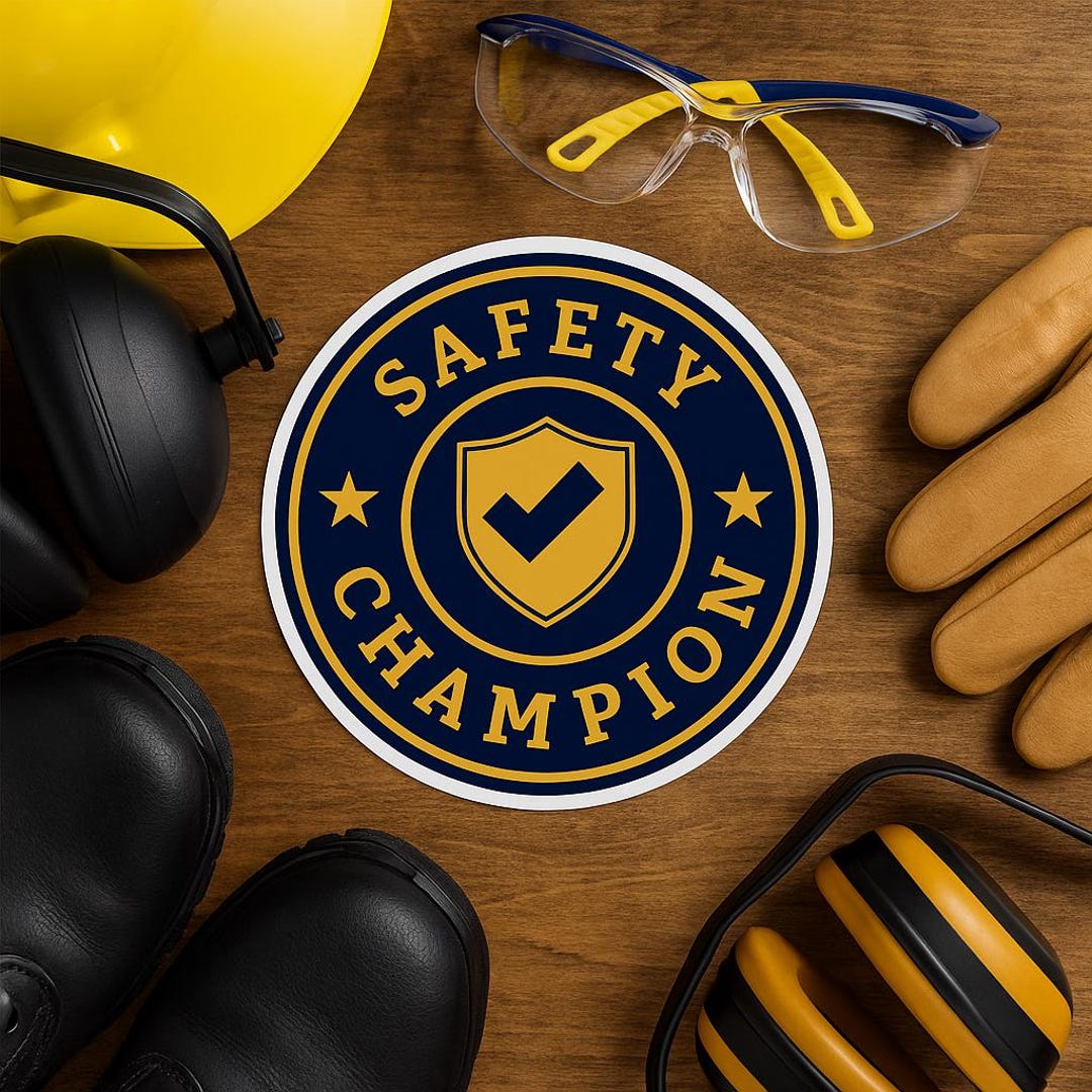 Safety Champion Sticker – Employee Recognition Award - Etsy