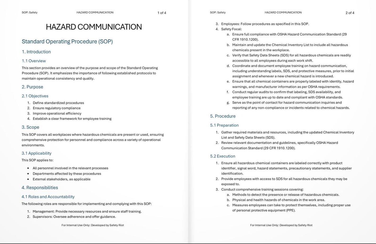 OSHA Hazcom Safety Program: Training Games, Checklist (PDF Download) - Etsy