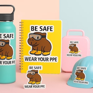 Safety Stickers: PPE Humor, Water-resistant Vinyl Decals - Etsy