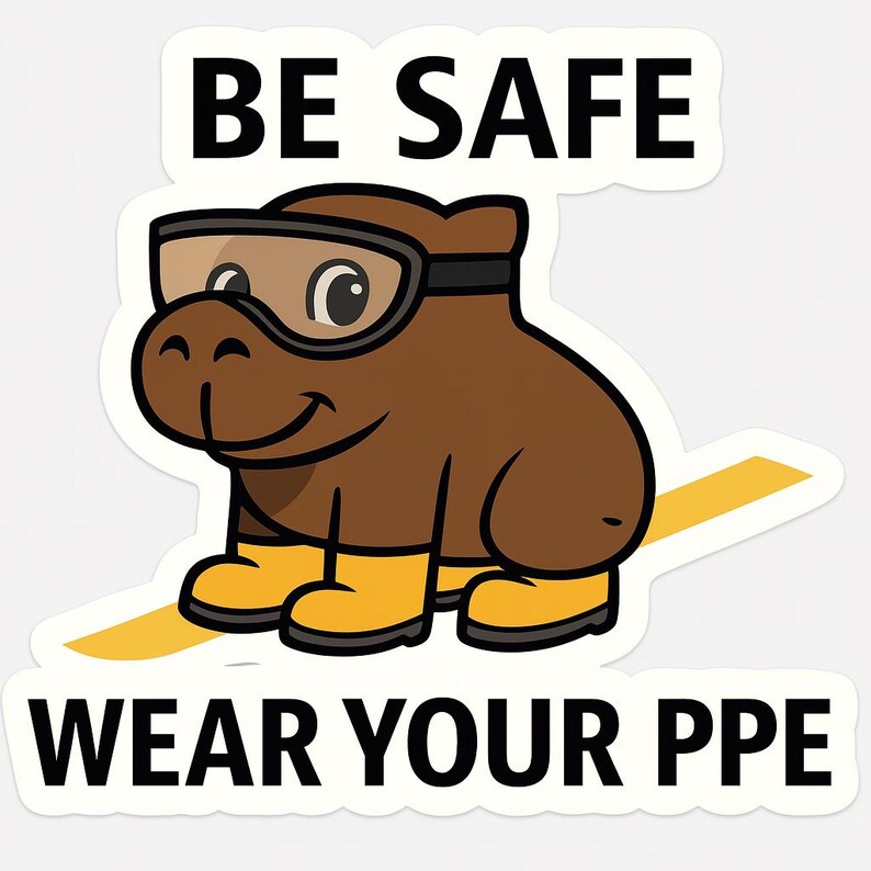 Safety Stickers: PPE Humor, Water-resistant Vinyl Decals - Etsy