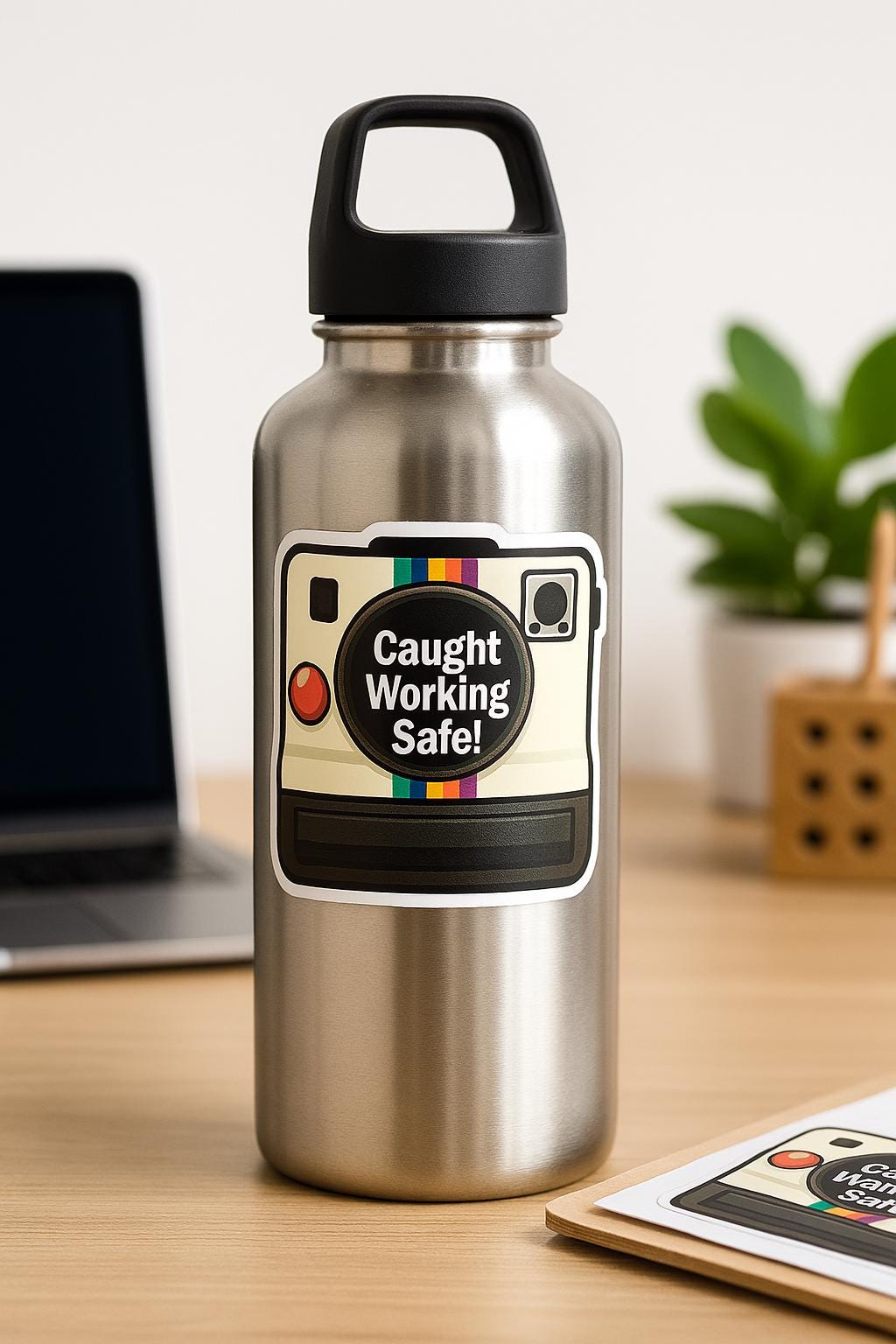 Caught Working Safe Sticker: Workplace Safety Decal - Write-in Name - Etsy