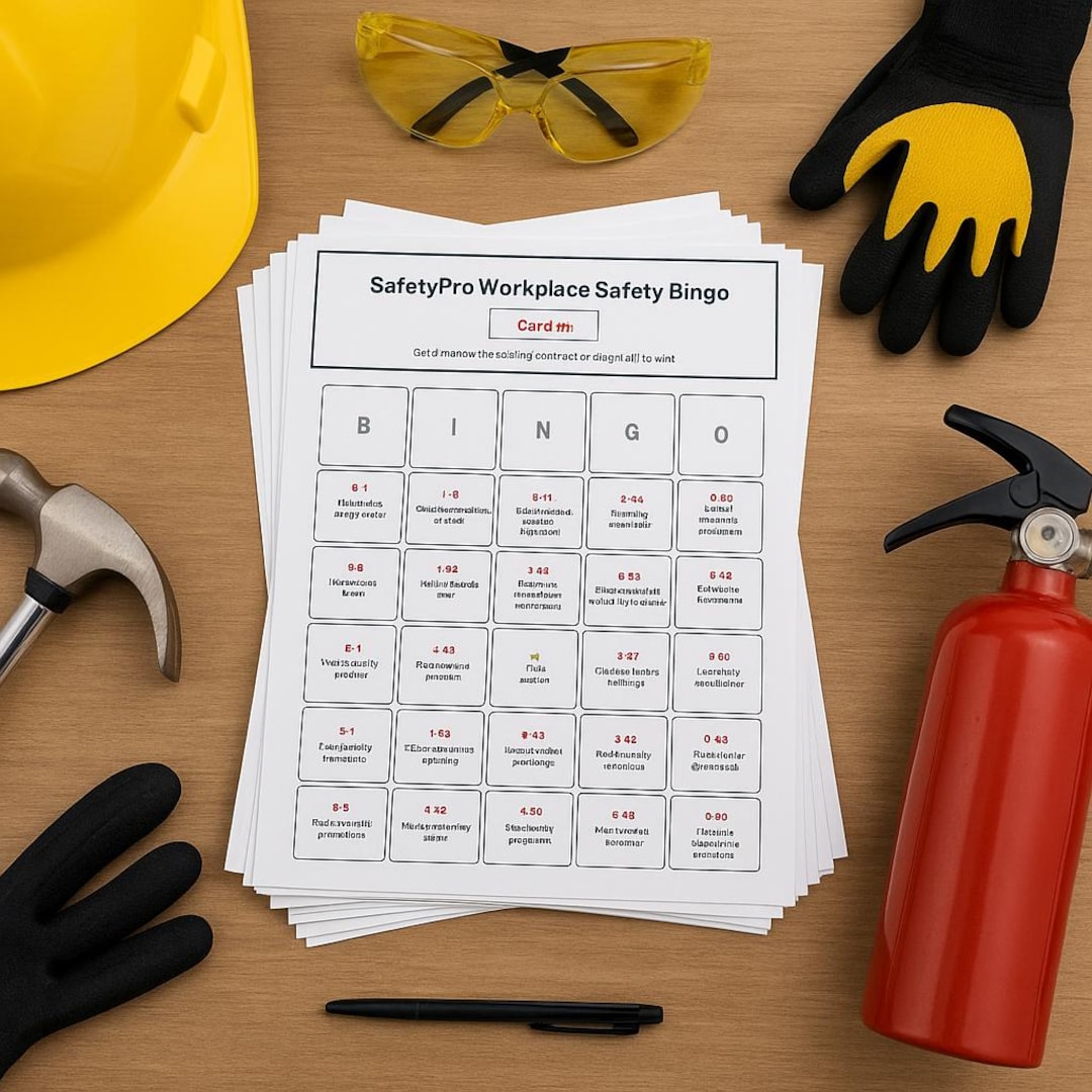 General Safety Bingo – 50-player Pack Printable | Large Group Safety ...