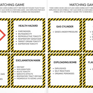 OSHA Hazcom Safety Program: Training Games, Checklist (PDF Download) - Etsy