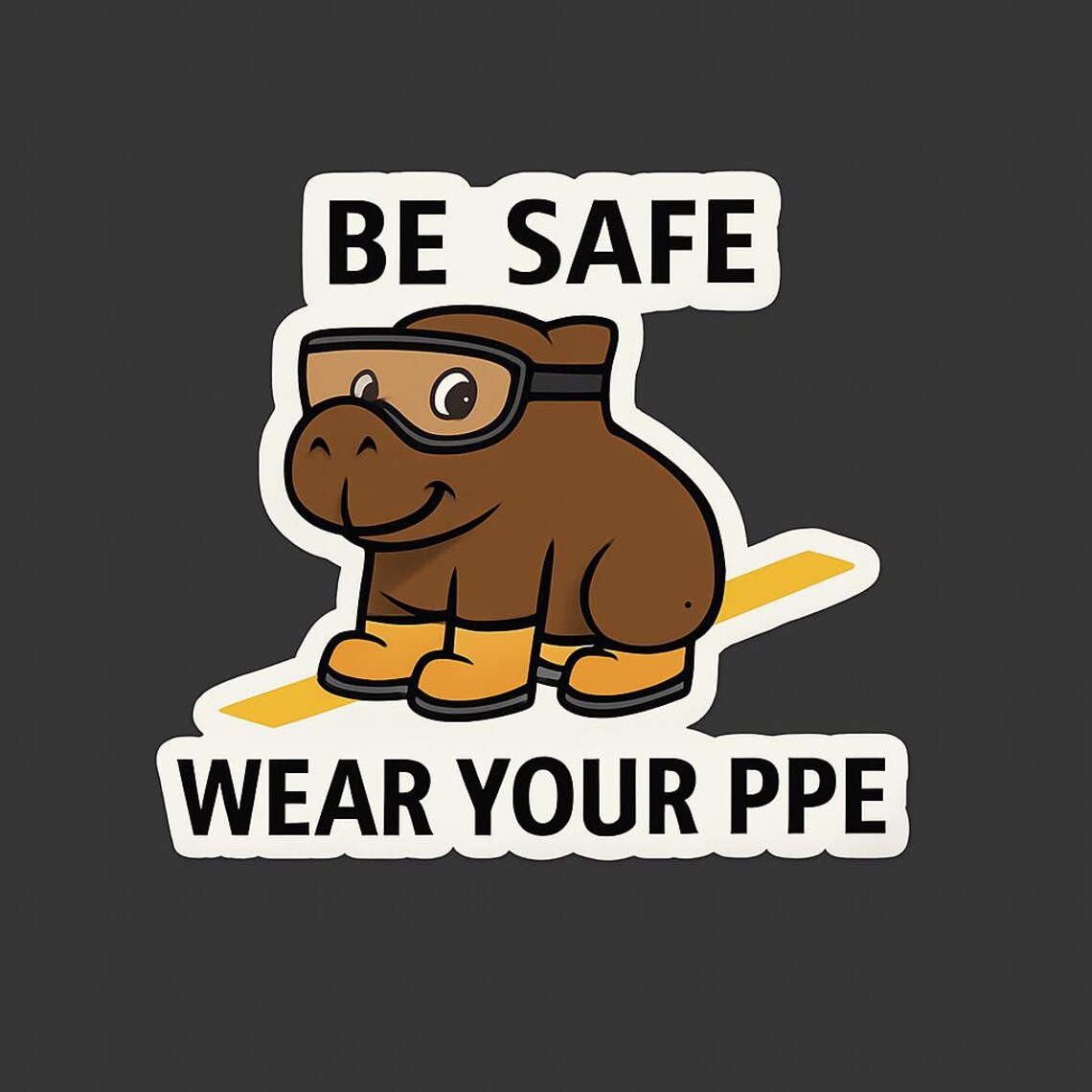 Safety Stickers: PPE Humor, Water-resistant Vinyl Decals - Etsy