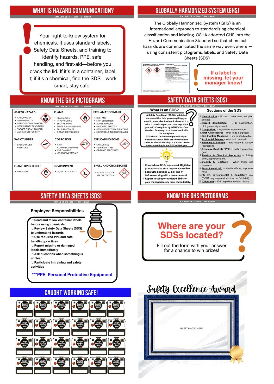 OSHA Hazcom Safety Program: Training Games, Checklist (PDF Download) - Etsy