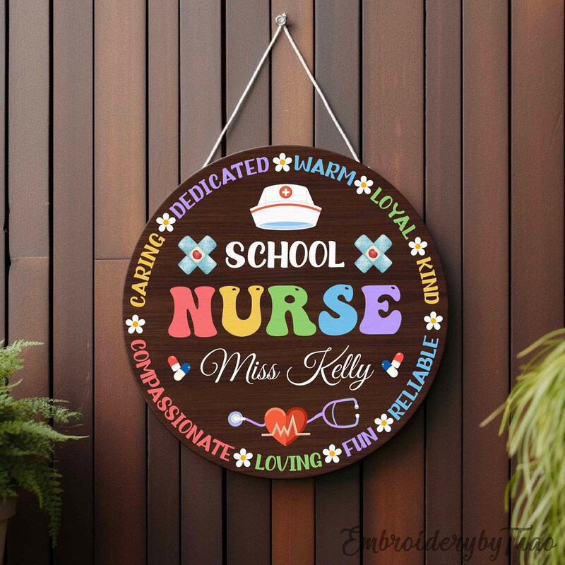 School Nurse Sign - Etsy