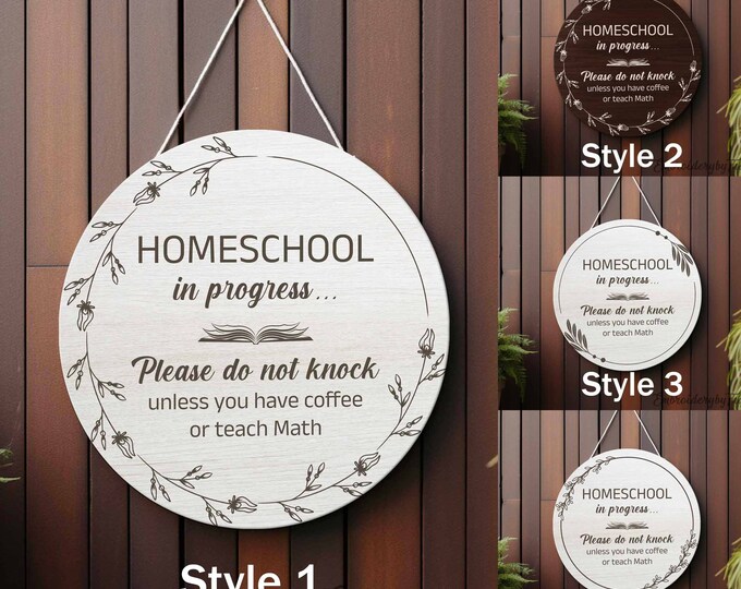 CUSTOMIZABLE Homeschool Distance Learning Front Porch Sign - Etsy