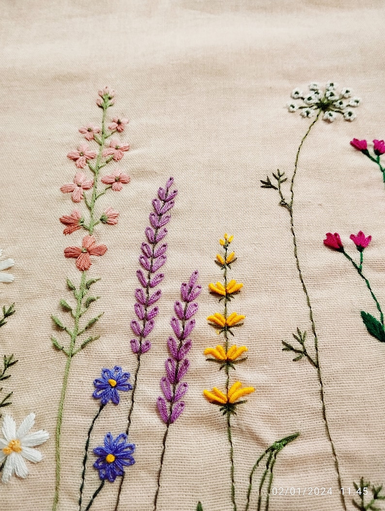 Floral Embroidered Cover Cushion, Hand Embroidered Cover Cushion ...