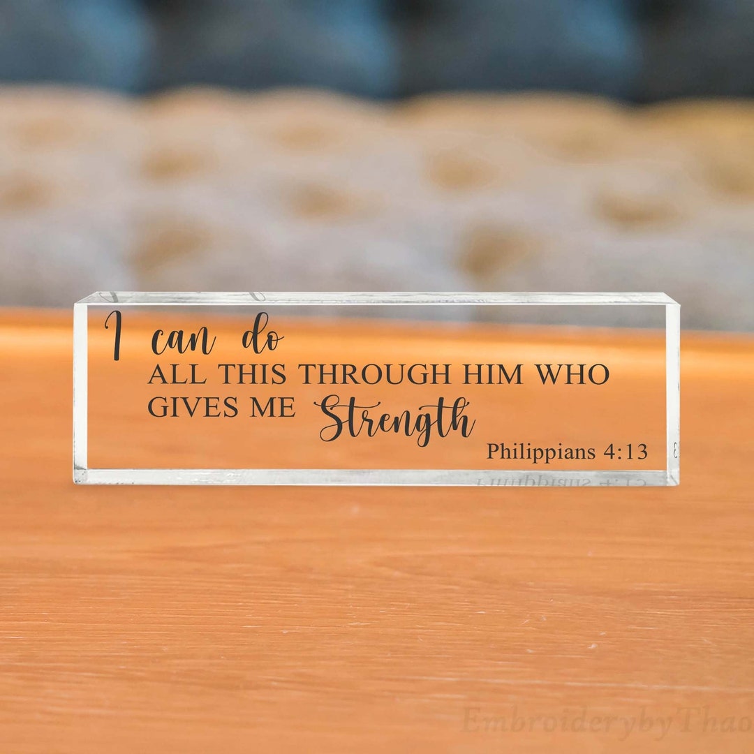 Personalized Bible Verse Plate Sign, Custom Favorite Bible Verse Gift ...
