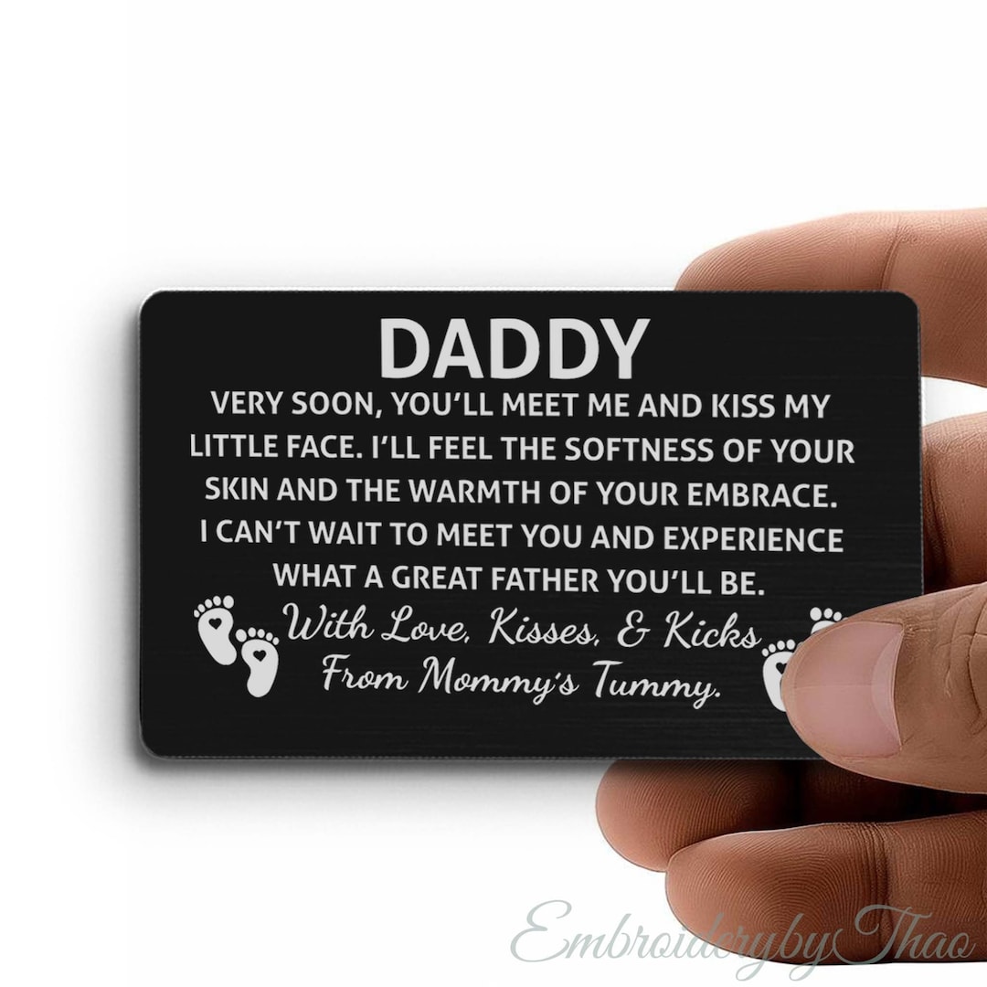 Daddy Wallet Card, Daddy to Be Gifts, Pregnancy Gifts for Dad, Fathers ...