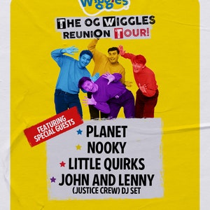 The Wiggles OG Reunion Tour XL RARE - Etsy