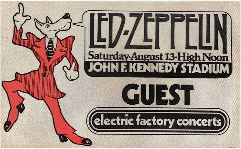 Led Zeppelin 1977 JFK Stadium XL - Etsy