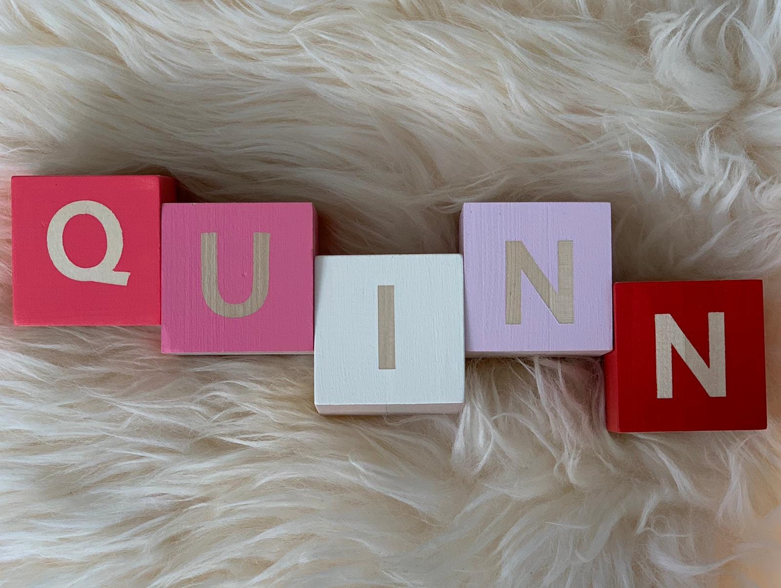 Personalized Wooden Name Blocks - Etsy
