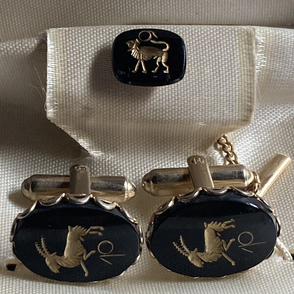 Vintage Cufflink Set - Etsy