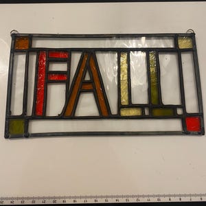 Stained Glass Fall Suncatcher - Etsy