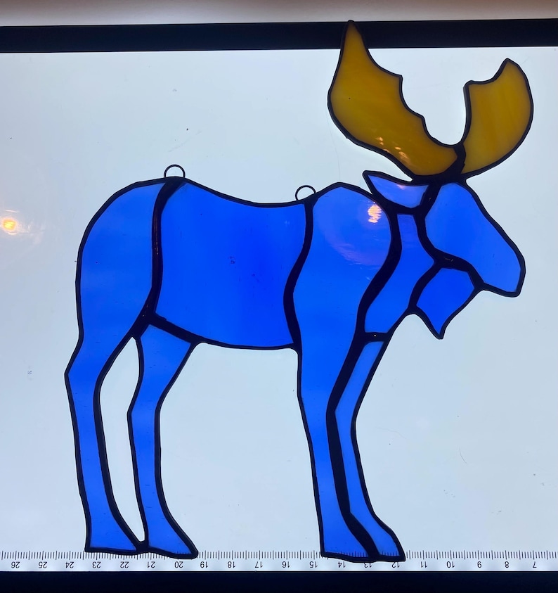 Stained Glass Moose - Etsy