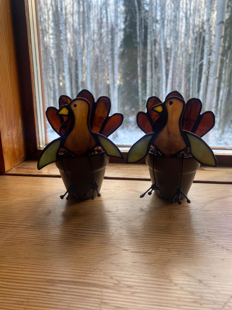 Stained Glass Turkey - Etsy