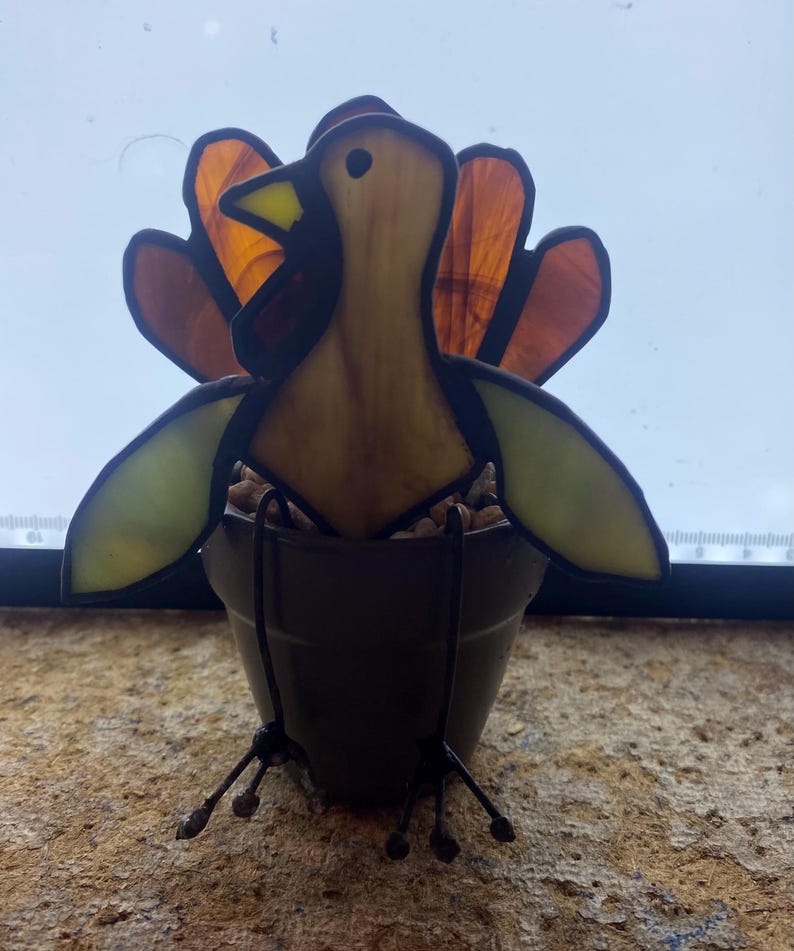 Stained Glass Turkey - Etsy