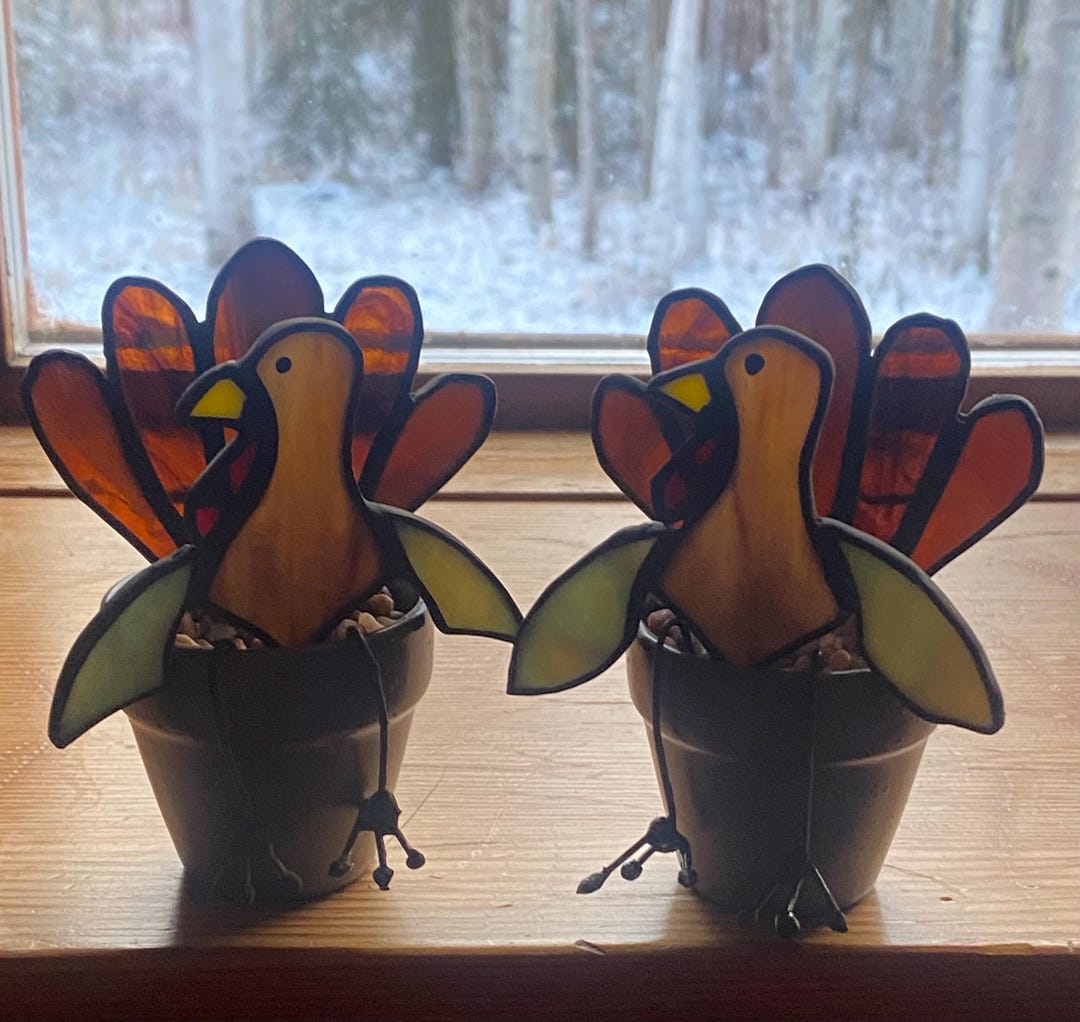 Stained Glass Turkey - Etsy