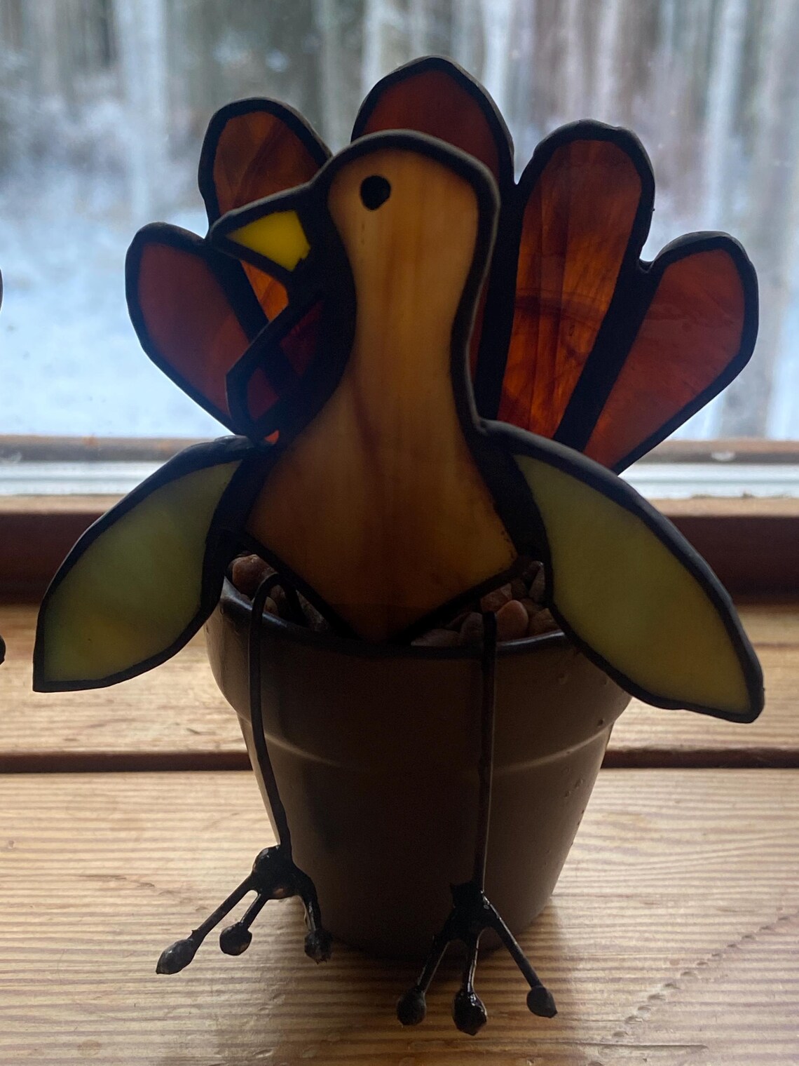 Stained Glass Turkey - Etsy