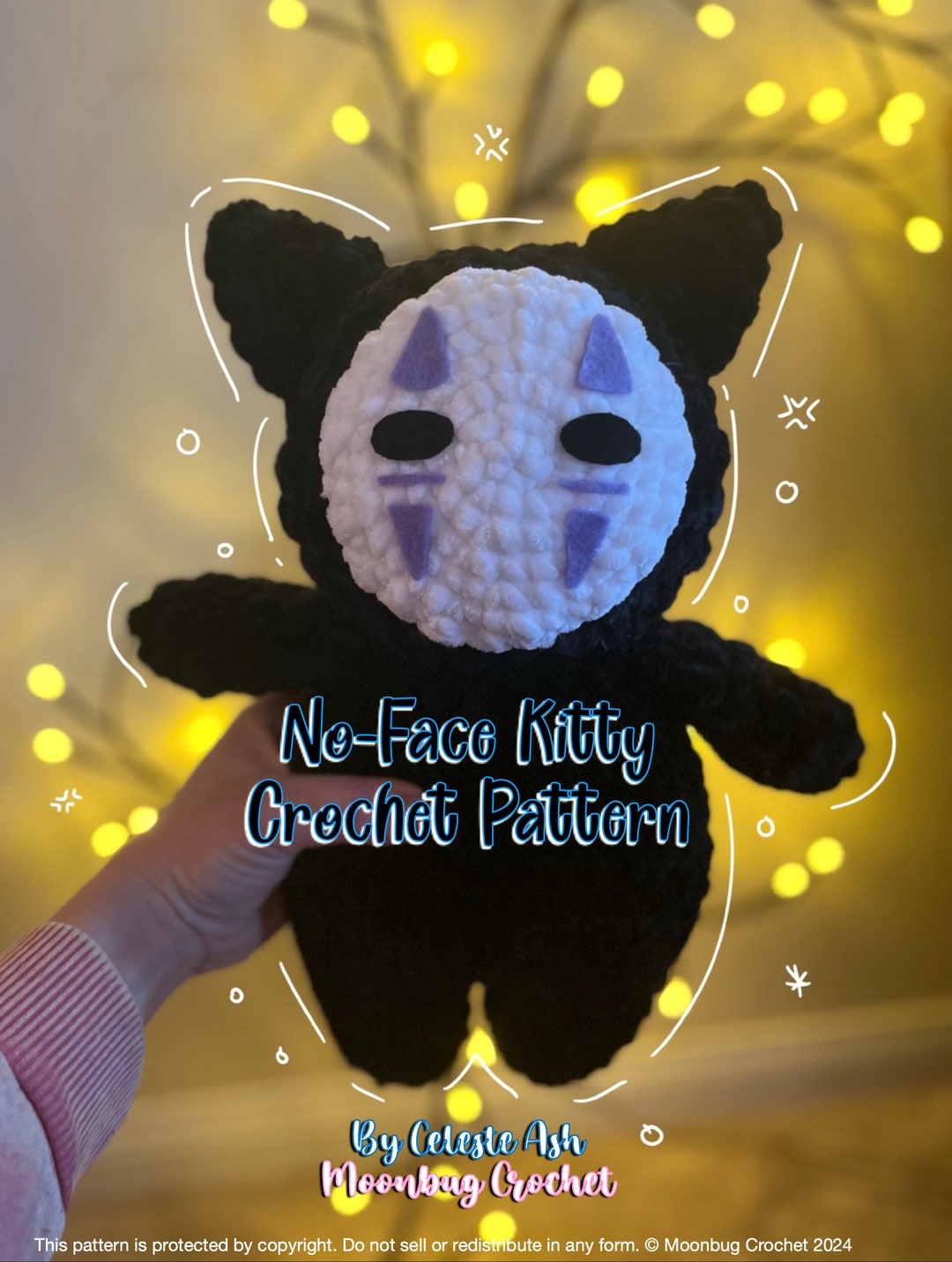 PDF Digital File Crochet No Face Kitty Pattern - Etsy