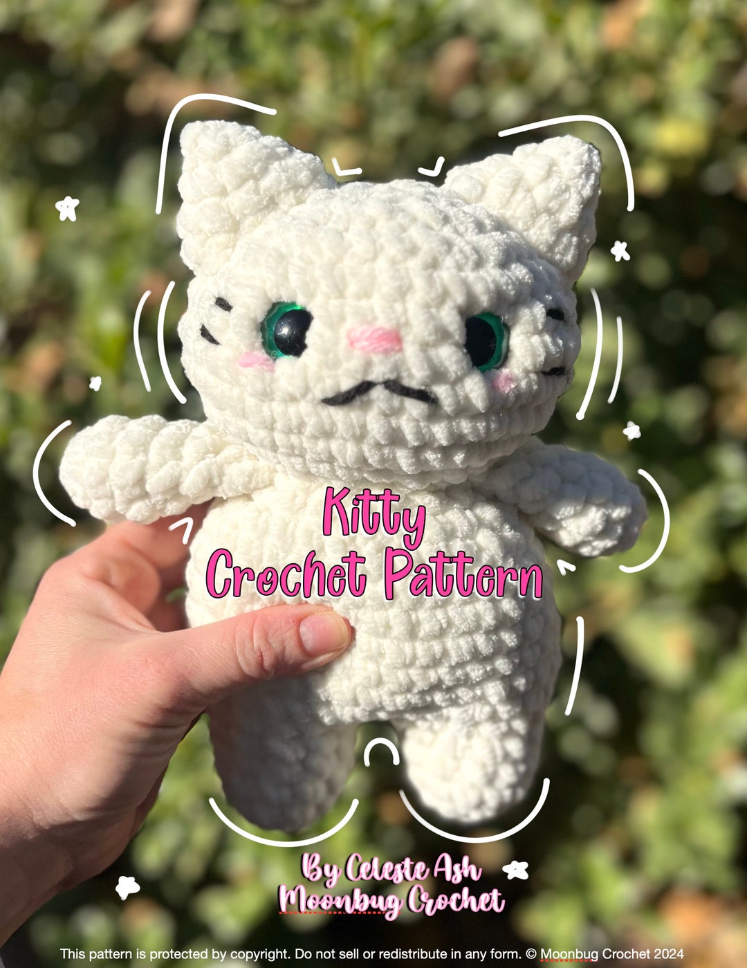 PDF Digital File Crochet Kitty Pattern - Etsy