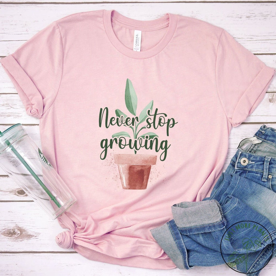 Plant Shirt Never Stop Growing Shirt Plant Gift Plant - Etsy