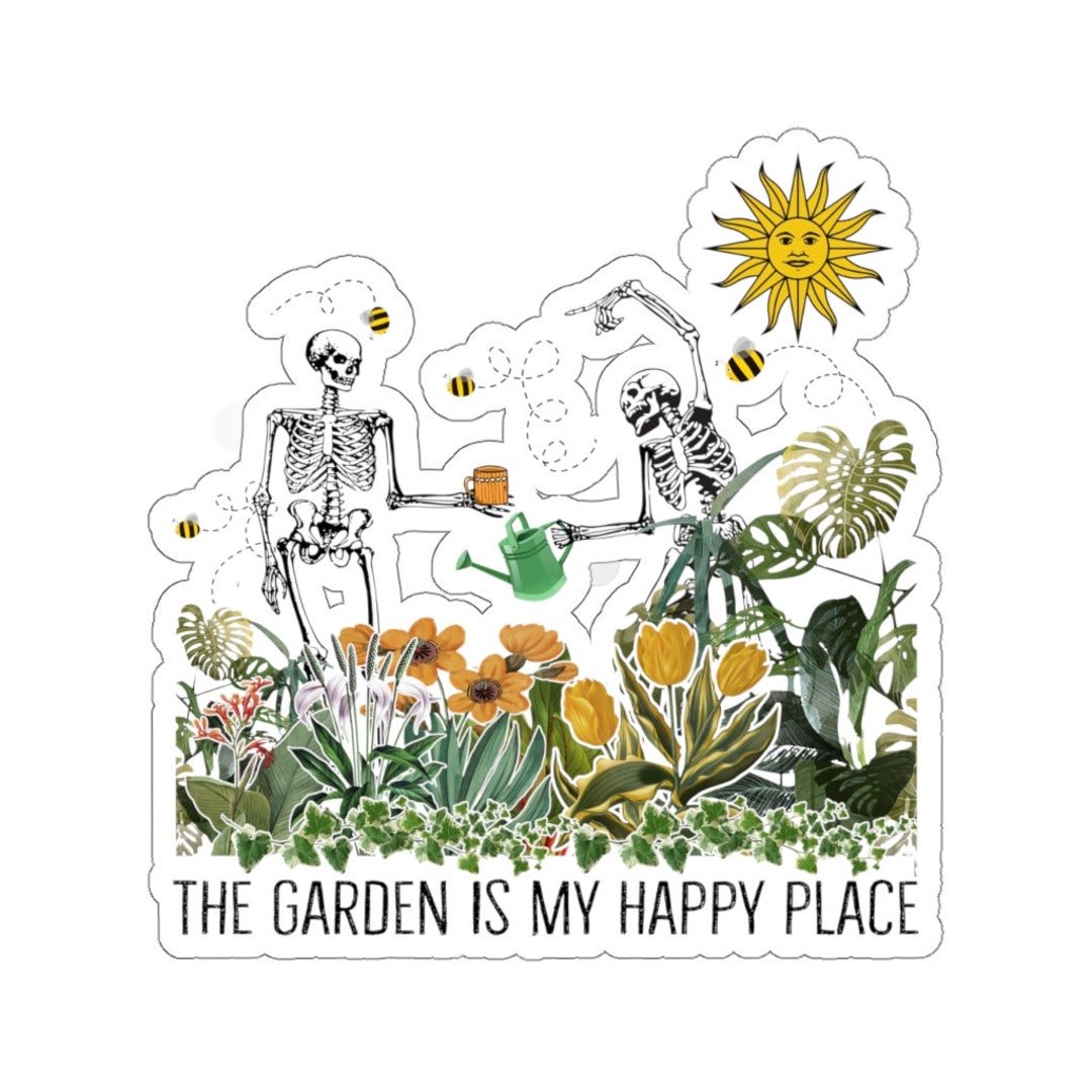 Garden Sticker, the Garden is My Happy Place Sticker, Garden Gift ...