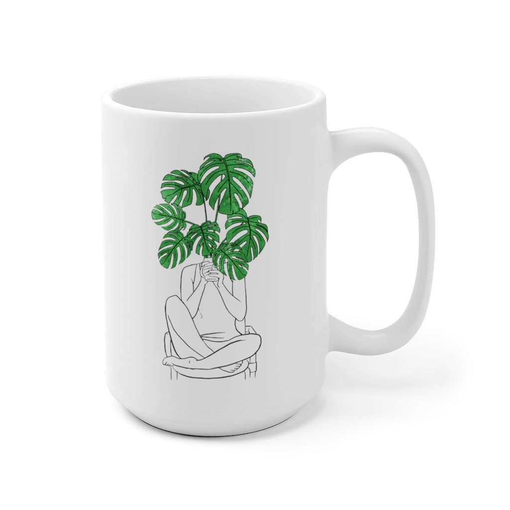 Plant Mug Pot Head Mug Plant Gift Plant Lover Plant Lover - Etsy