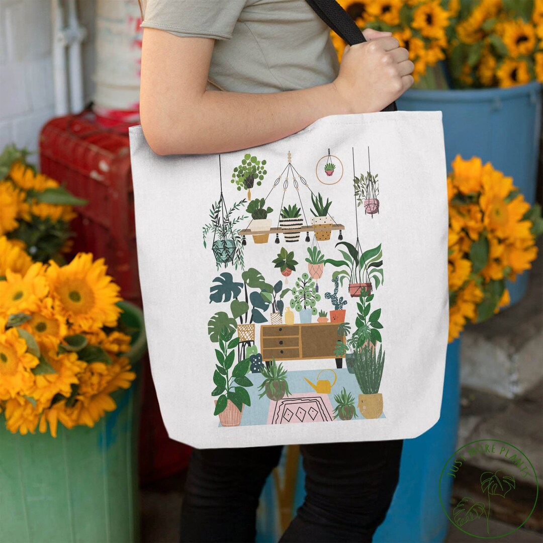 Plant Tote Bag, My Plant Room Tote Bag, Plant Gift, Plant Lover, Plant ...
