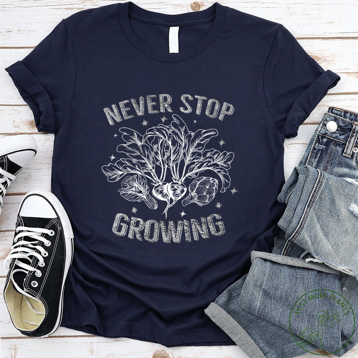 Garden Shirt Never Stop Growing Shirt Garden Gift Gardening - Etsy