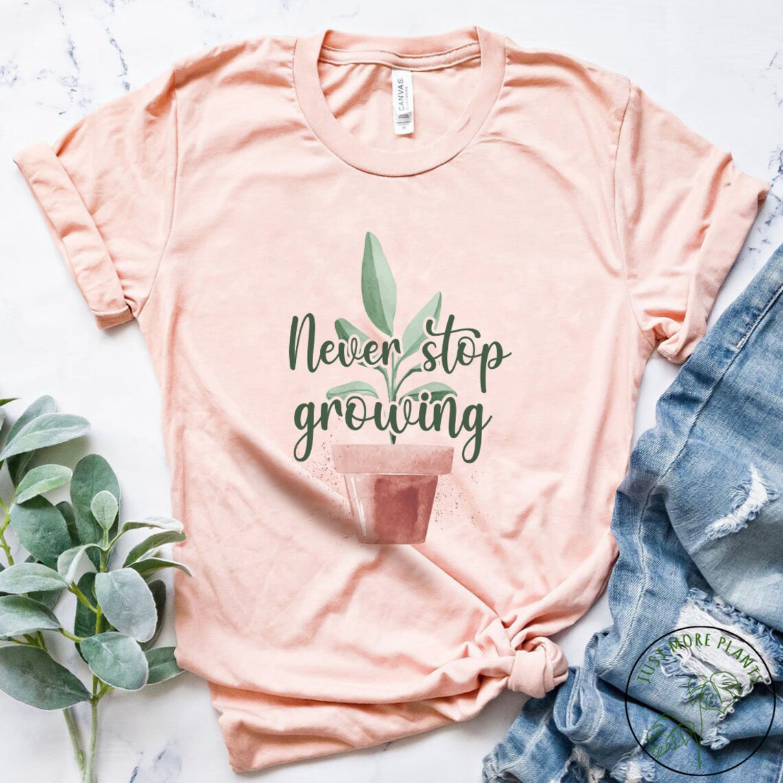 Plant Shirt Never Stop Growing Shirt Plant Gift Plant - Etsy