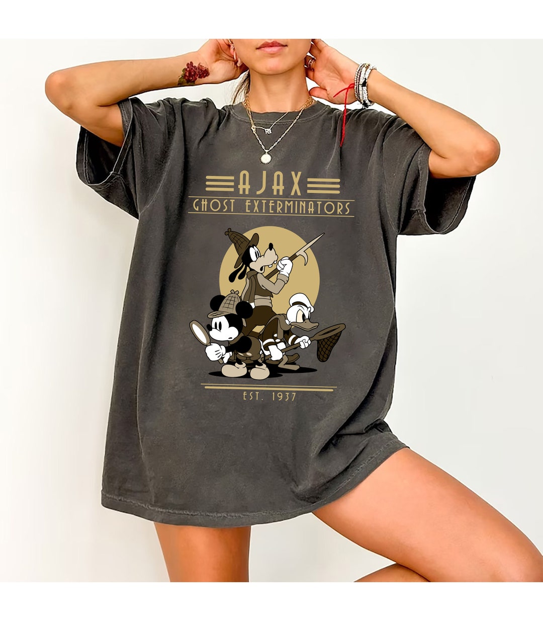 Retro Disneyland Est 1955 Mickey Mouse Halloween Sweatshirt, Ghost ...