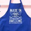 50th Bday Gift Funny Apron for Men Custom Year Dad Grilling Gift ...