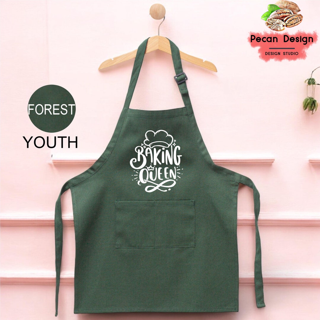 Baking Queen Kitchen Apron, Kitchen Aprons for Woman, Funny Holiday ...