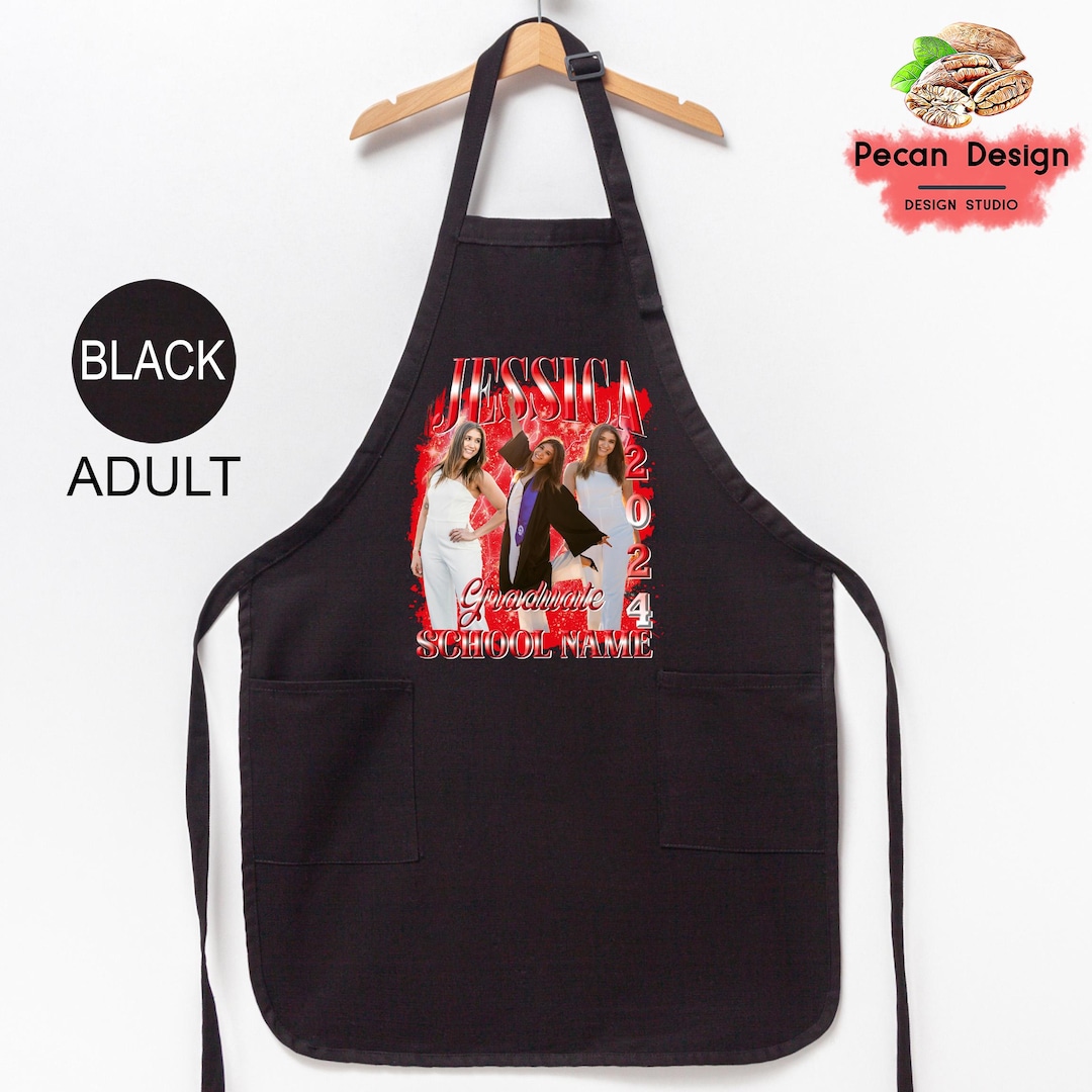 Personalized Graduation Apron, Custom Photo Apron for Women and Men ...