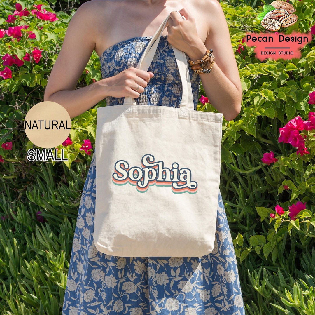 Custom Tote Bag Gift With Your Name, Personalized Tote Bag With Your ...
