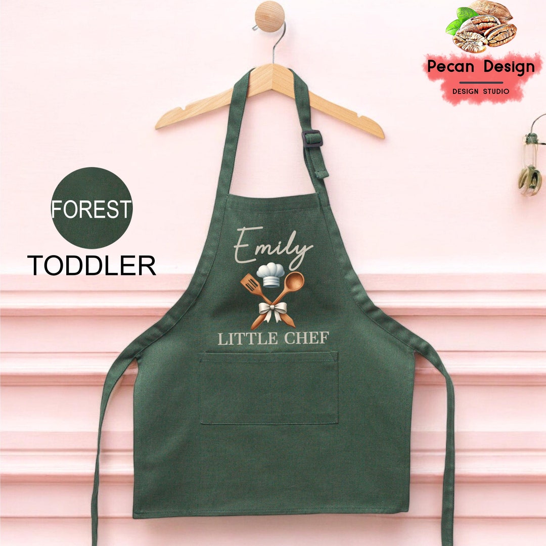 Pesonalized Little Chef Kids Apron Gift, Custom Toddler-apron, Cooking ...