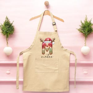 Personalized Name Alphabet Apron, Matching Kitchen Aprons for Family ...