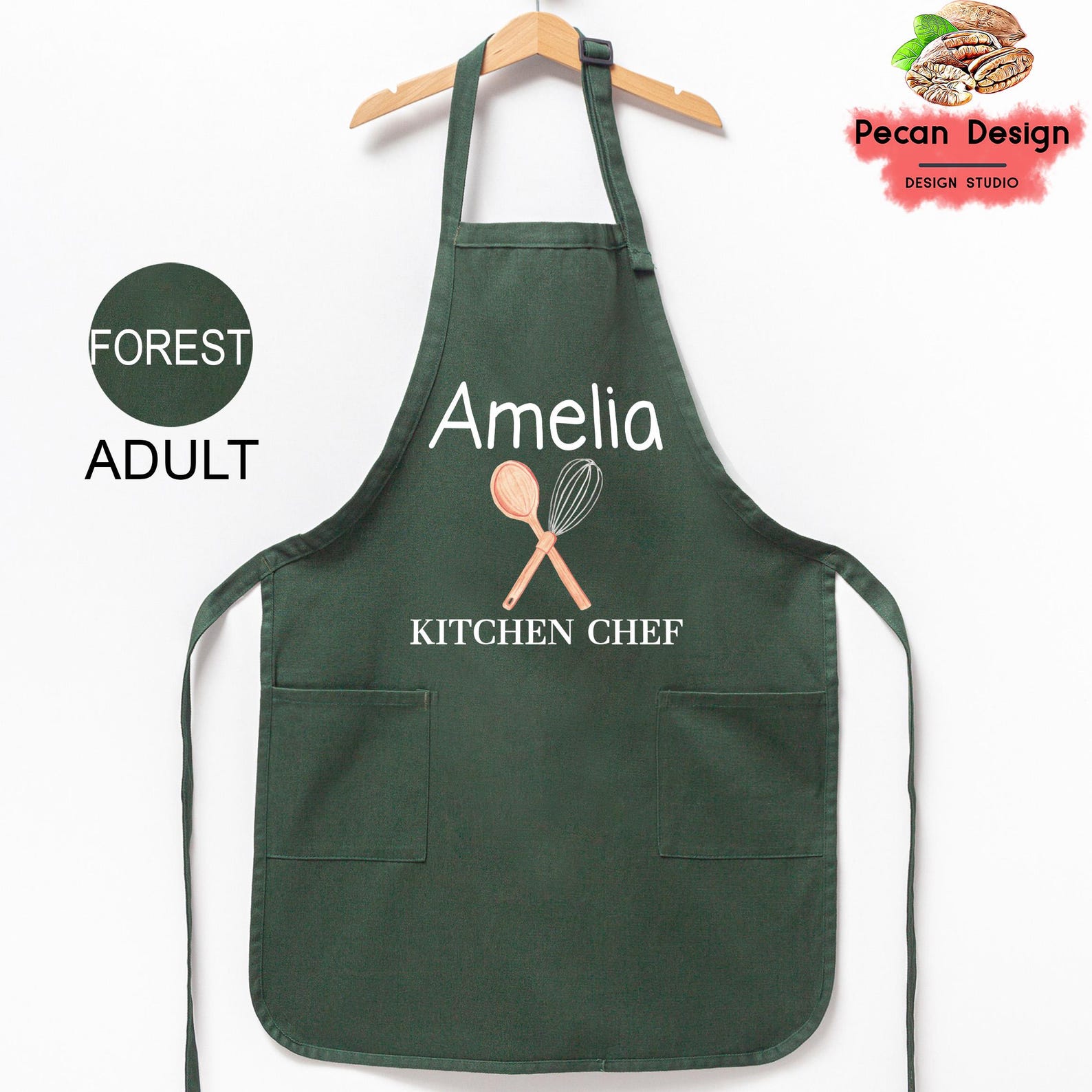 Custom Kitchen Apron With Your Name and Your-custom-text, Family ...