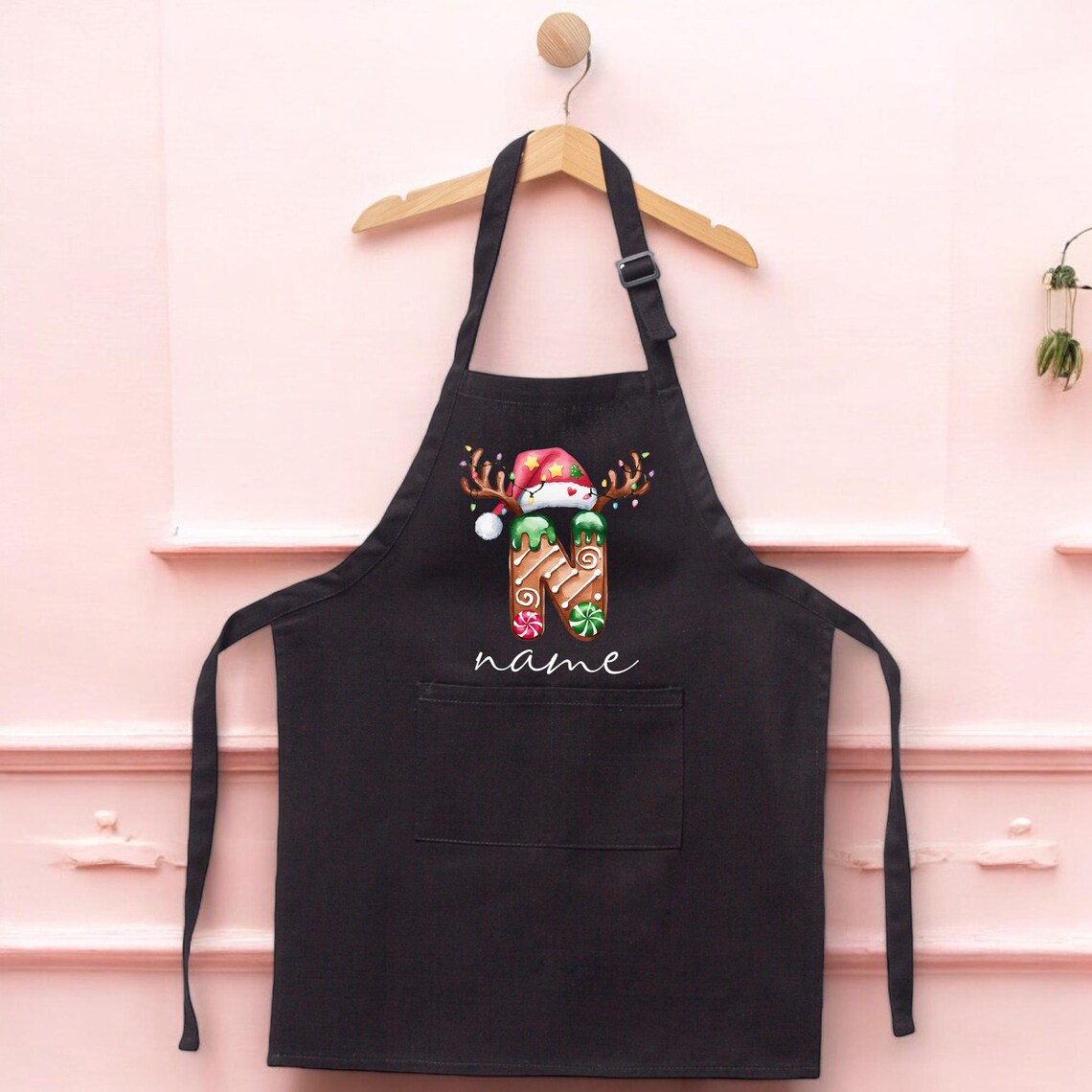 Personalized Name Alphabet Apron, Matching Kitchen Aprons for Family ...
