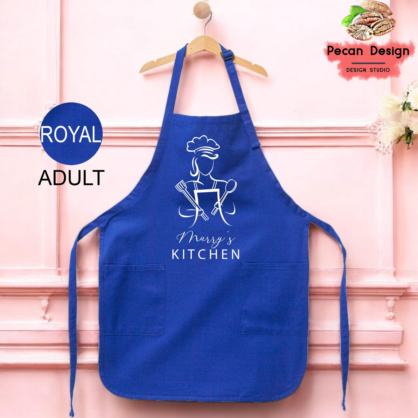 Personalized Kitchen Aprons for Women With Name, Kitchen Chef Apron ...