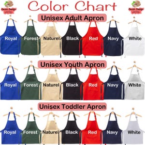 Custom Kitchen Apron With Your Name, Cute Baking Apron for Women ...