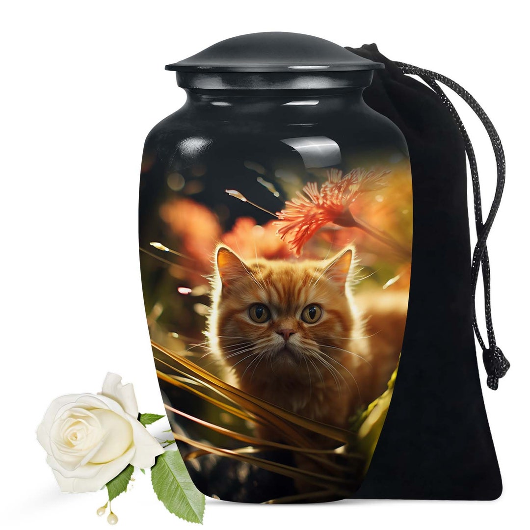 Custom Cat Urn for Ashes Personalized Pet Memorial Urn With Image ...