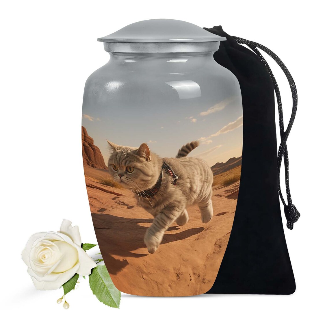Customizable Cat Urn for Ashes Personalized Pet Memorial Urn 1-200 ...