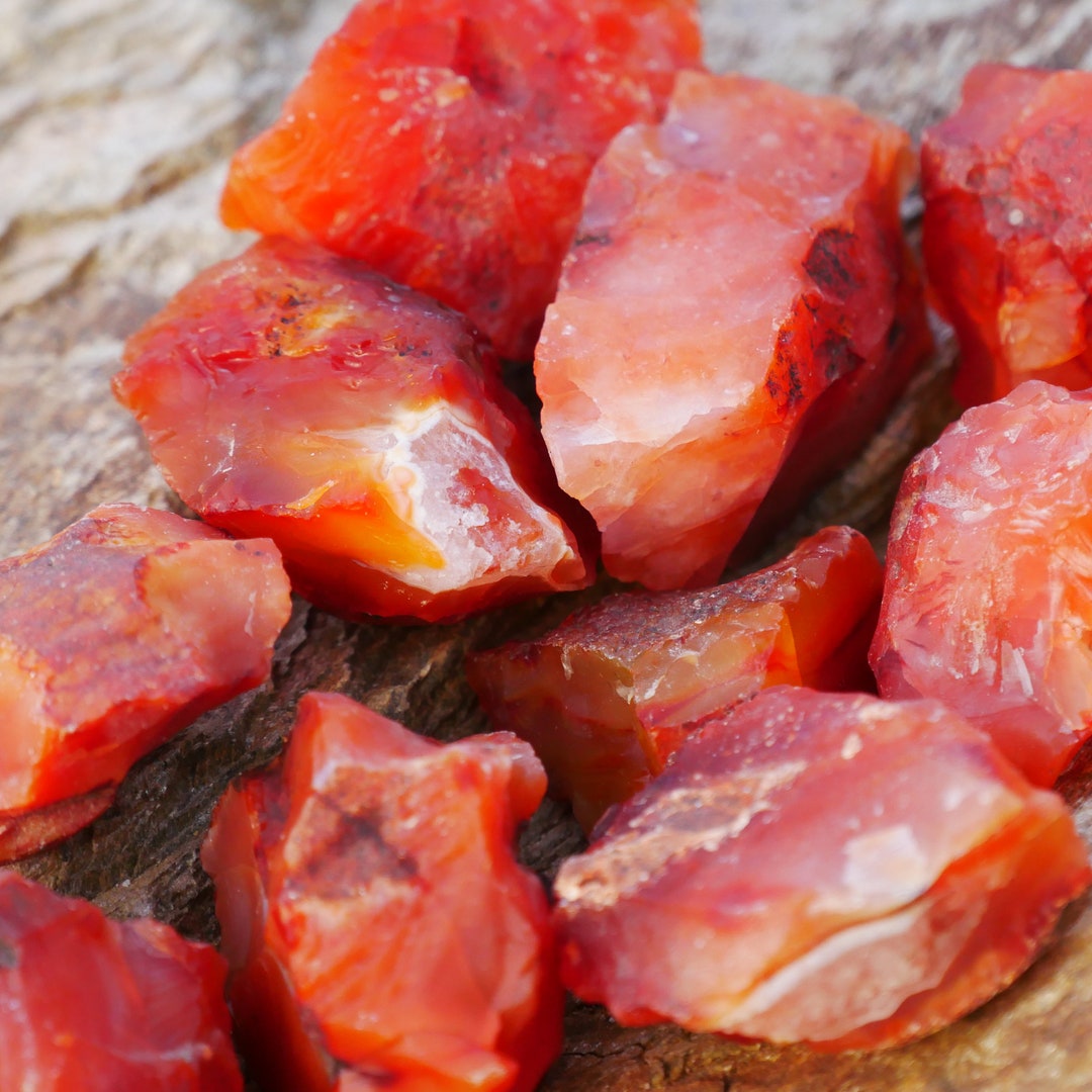 Large Raw Carnelian Chunks, Natural Carnelian Rock , Raw Carnelian ...