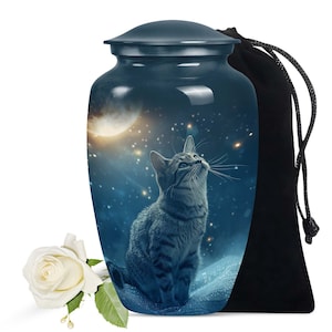 Personalized Cat Urns With Photo | Unique Cat Ash Keepsake | Custom ...