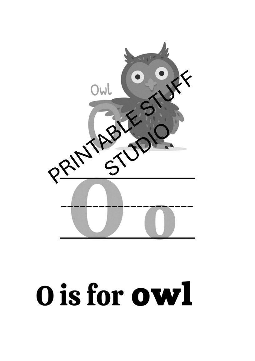 Traceable Letters With Animals Handwriting Practice Pages Download ...