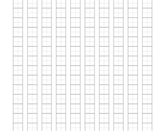 A4 Genkouyoushi Printable Japanese Writing Paper Template Kanji ...
