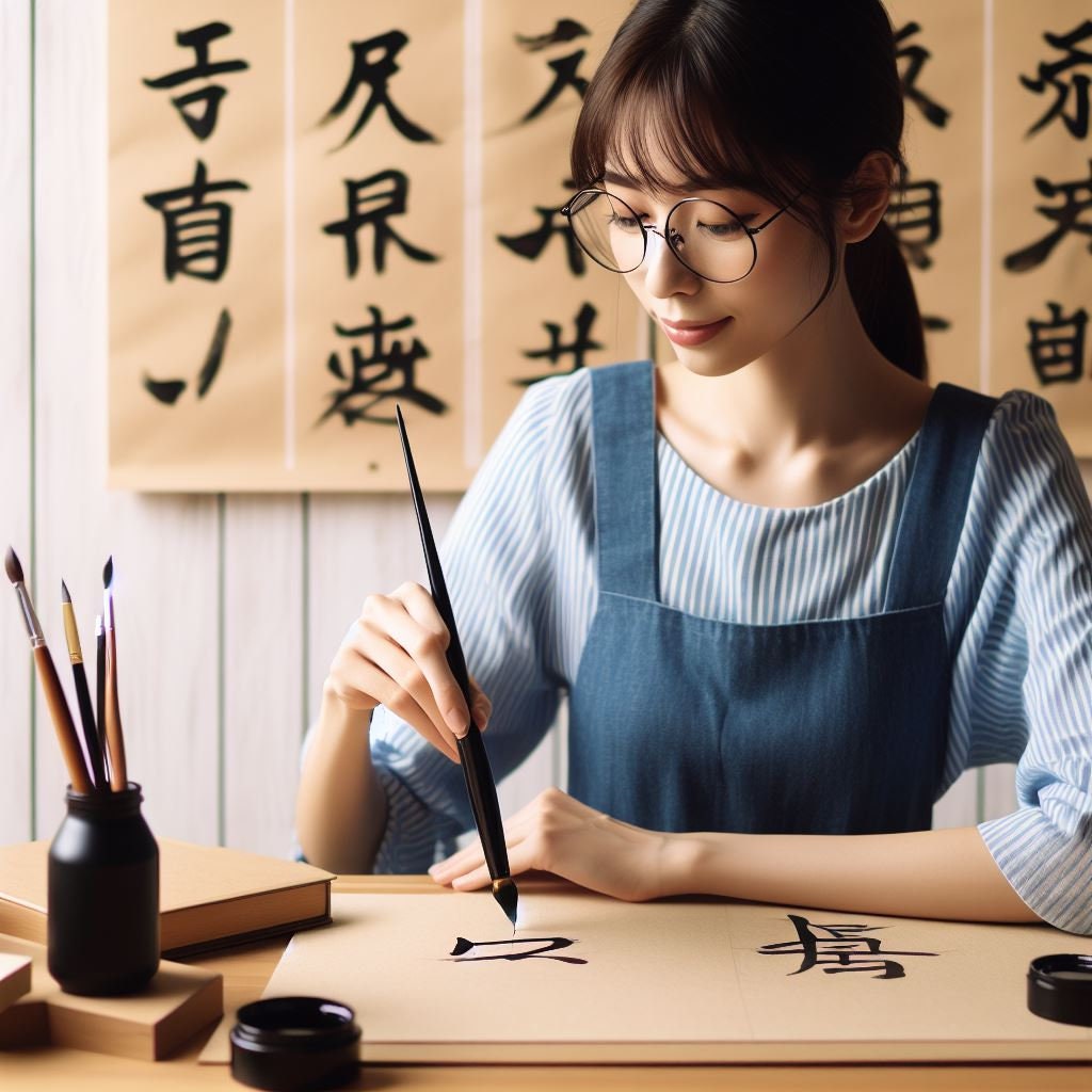 Multi-language Kanji Handwriting Template Genkouyoushi, Japanese ...